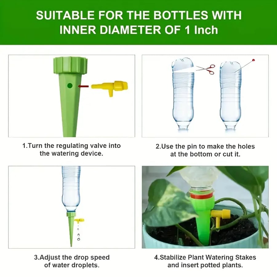 2/6pcs, Automatic Drip Irrigation Tool Automatic Flower And Plant ...