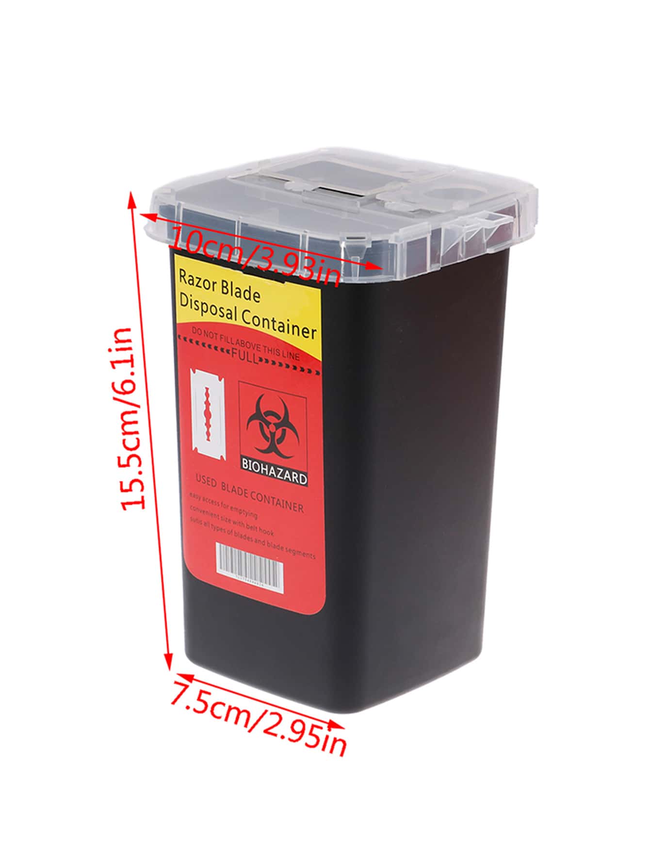 Plastic Beauty Tool Blade Recycling Box Blade Disposal Case, Disposal ...