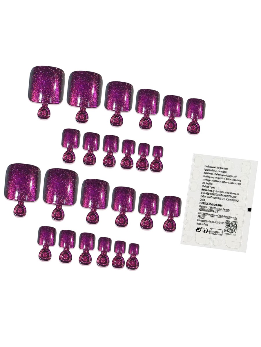 Upgrade Your Look With 24pcs Cat Eye Short Square Full Cover Fake ...