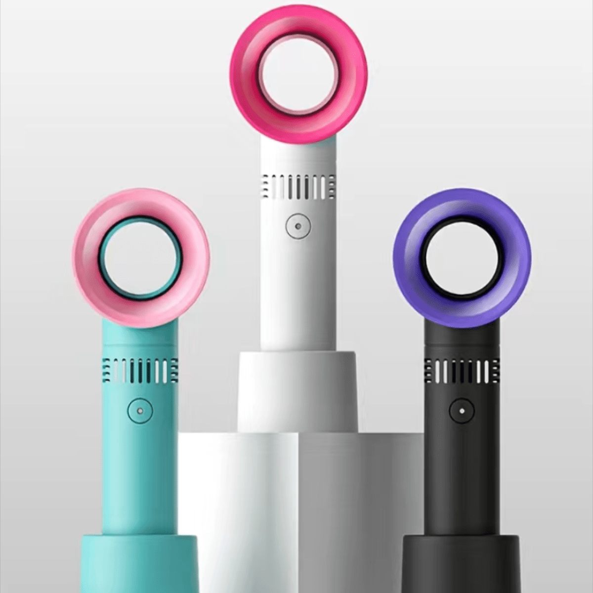 1pc Bladeless Handheld Fan, Mini Portable Fan, USB Desk Fan, Personal ...