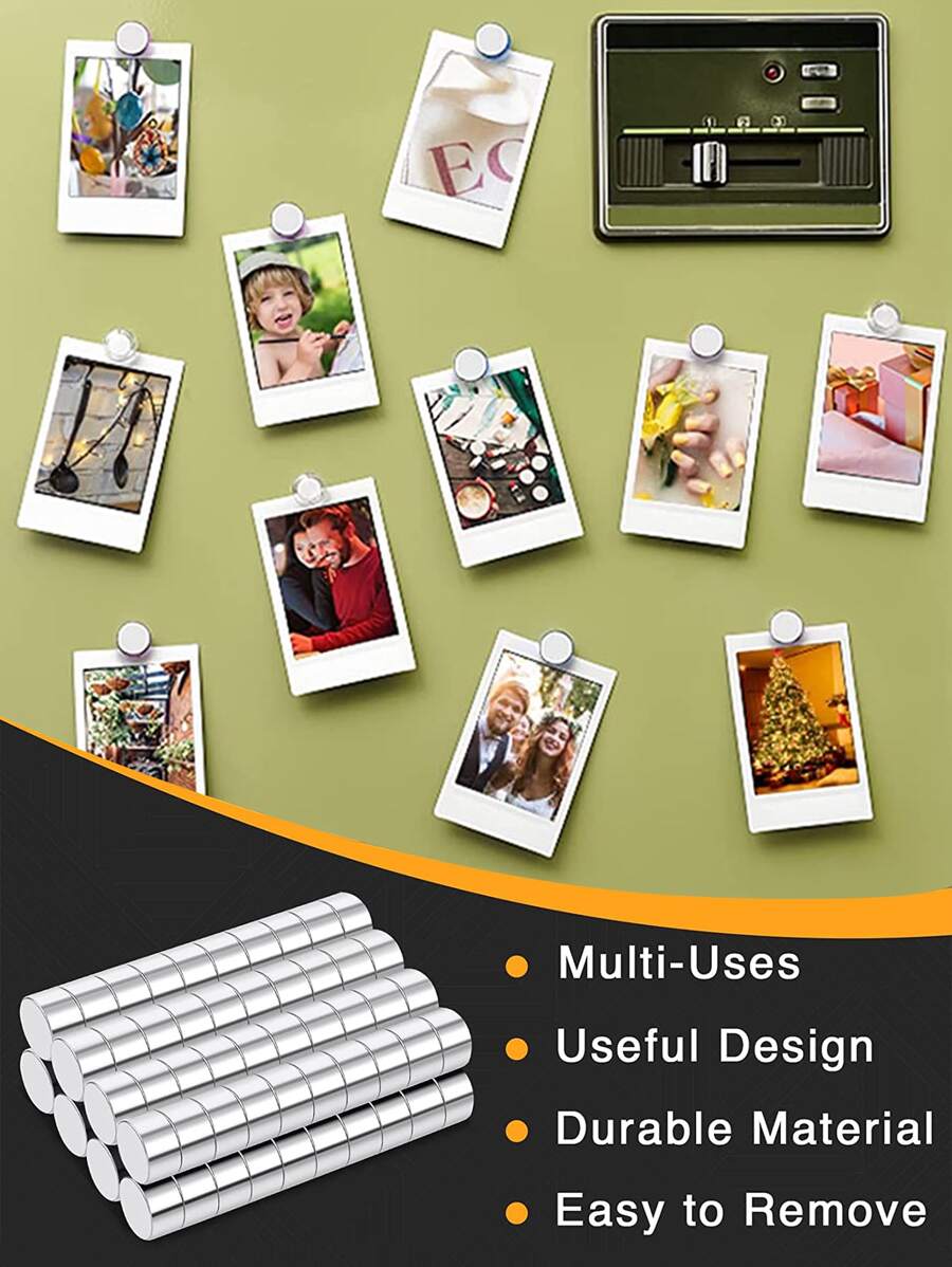 20pcs 8x3mm Small Round Fridge Magnets, Multi-Use Tiny Mini Miniature ...