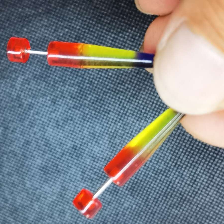 1pair Transparent Rainbow Fake Ear Expanders, 6mm Diameter, 1.2mm ...