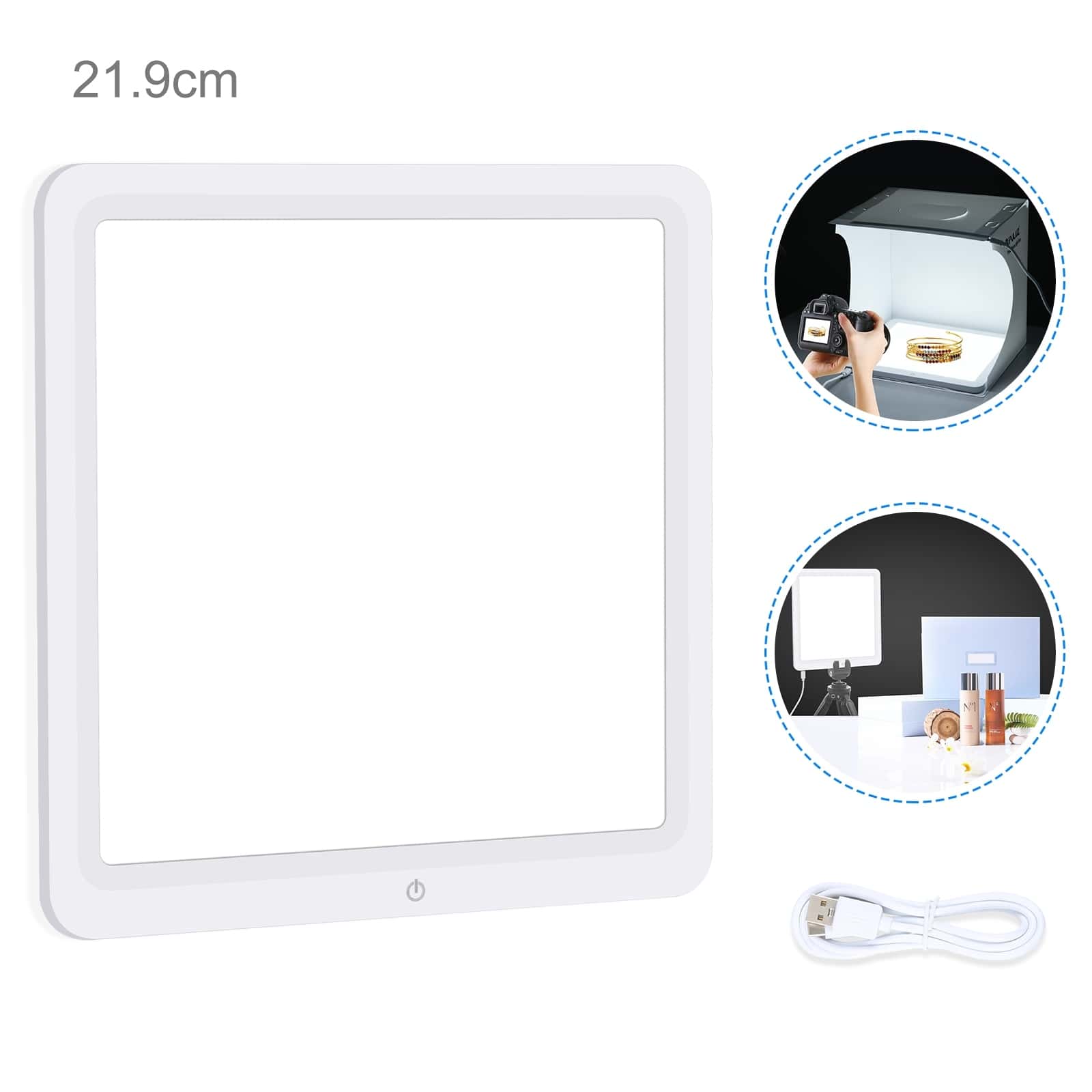 Puluz PULUZ 20cm Mini LED Photography Shadowless Light Lamp Panel Pad ...