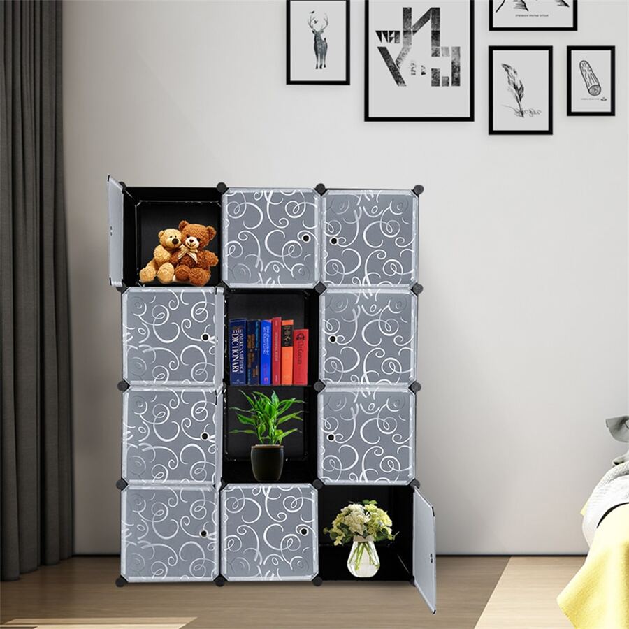 Cube Storage 12-Cube Closet Organizer Storage Shelves Cubes Organizer ...