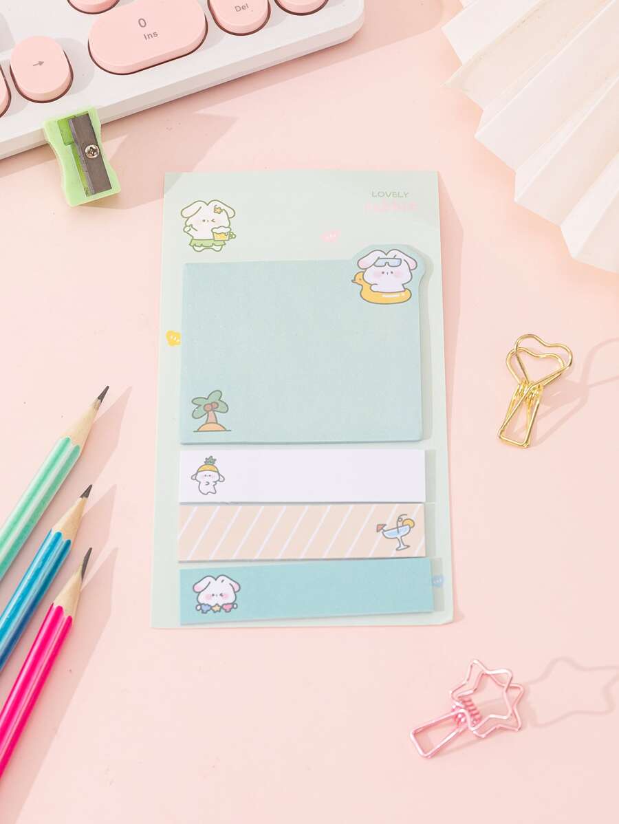 80 Sheets/book 4x20 Cartoon Cute Animal Index Student Office Memo ...