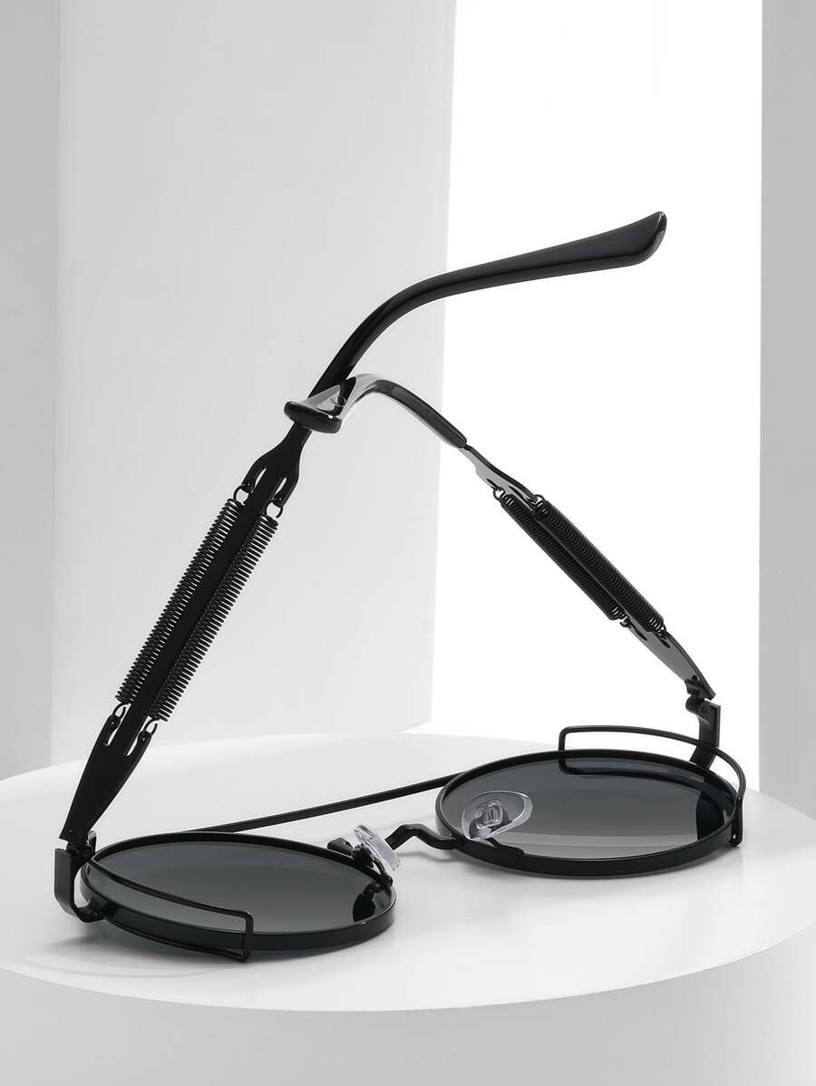 Men Round Frame Sunglasses Shein Usa