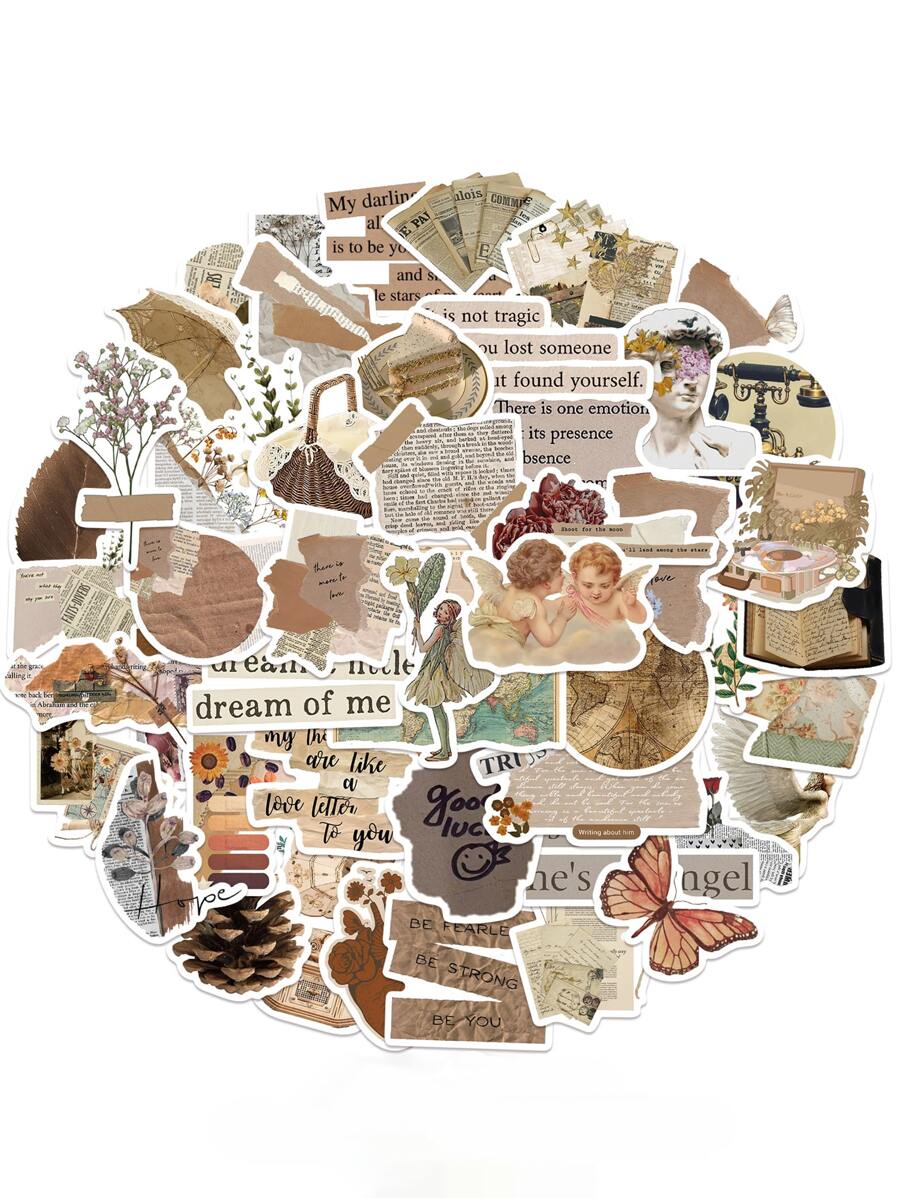 52pcs Mixed Pattern Sticker Back To School | SHEIN USA