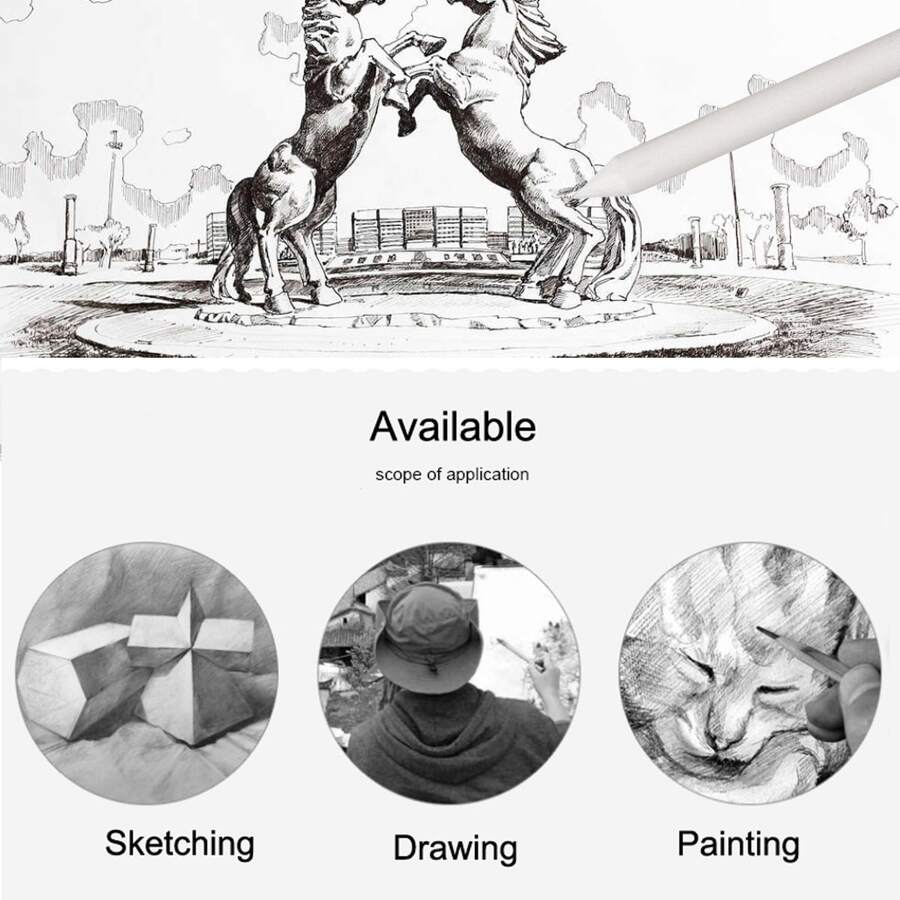 Pack of 6 Paper Blending Stump and Tortillion Art Paper Mixing Stumps ...