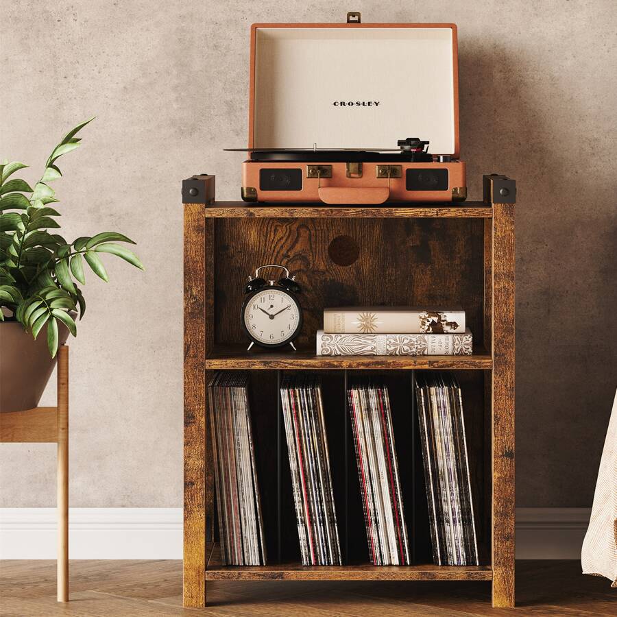 Record Player Stand with Storage, Vintage Turntable Turntable Stand ...