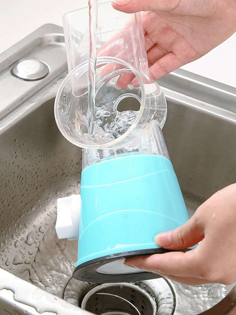 1 Set Of Hand Crank Rotating Drum Vegetable Slicer, With Slicer ...