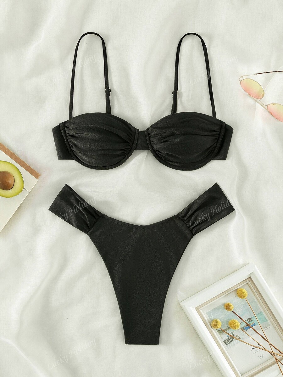 Solid Underwire Bikini Set | SHEIN USA