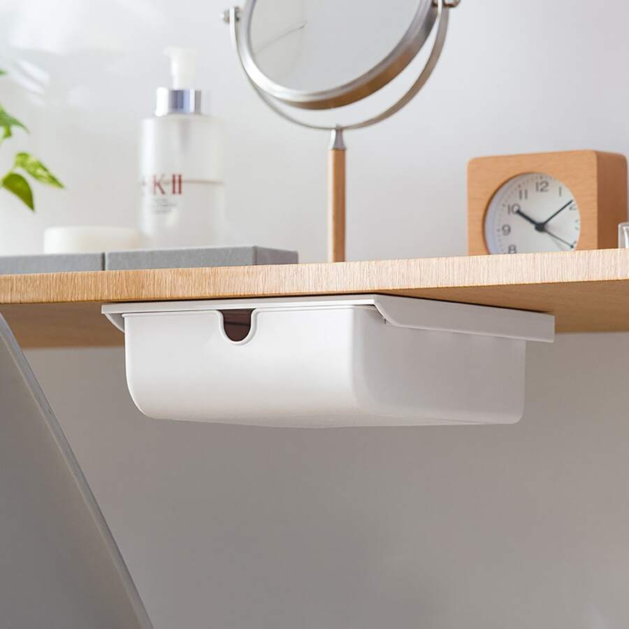 Self-Adhesive Under Desk Drawer Slide-out, Under Desk Drawer, Stick on ...