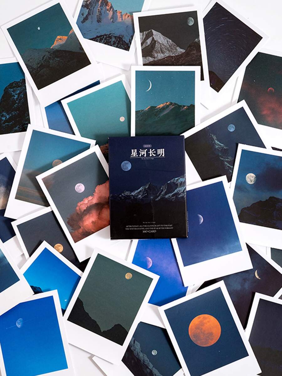 30pcs Romantic Sky Scenery Stickers For Vintage Journaling Diy ...