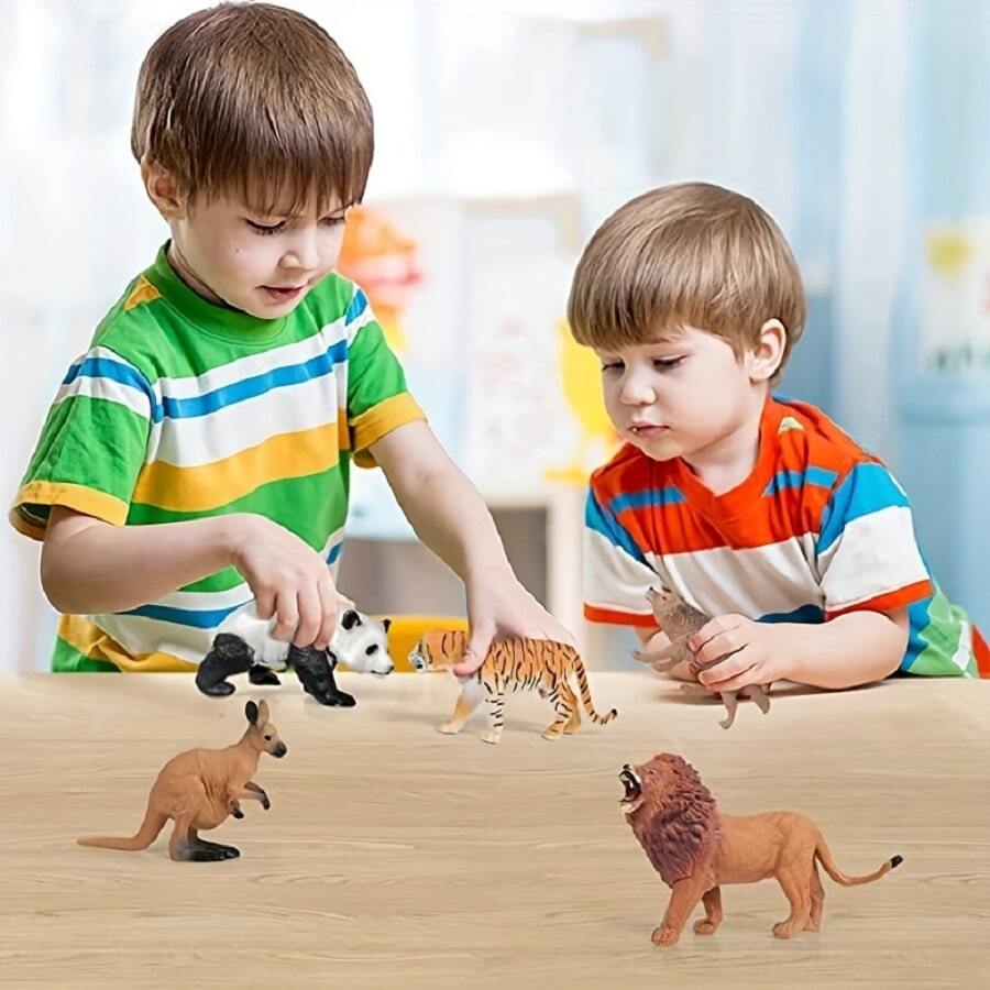12PCS Mini Dinosaur Toys Figures T-Rex Dino Figurines Animal Miniature ...
