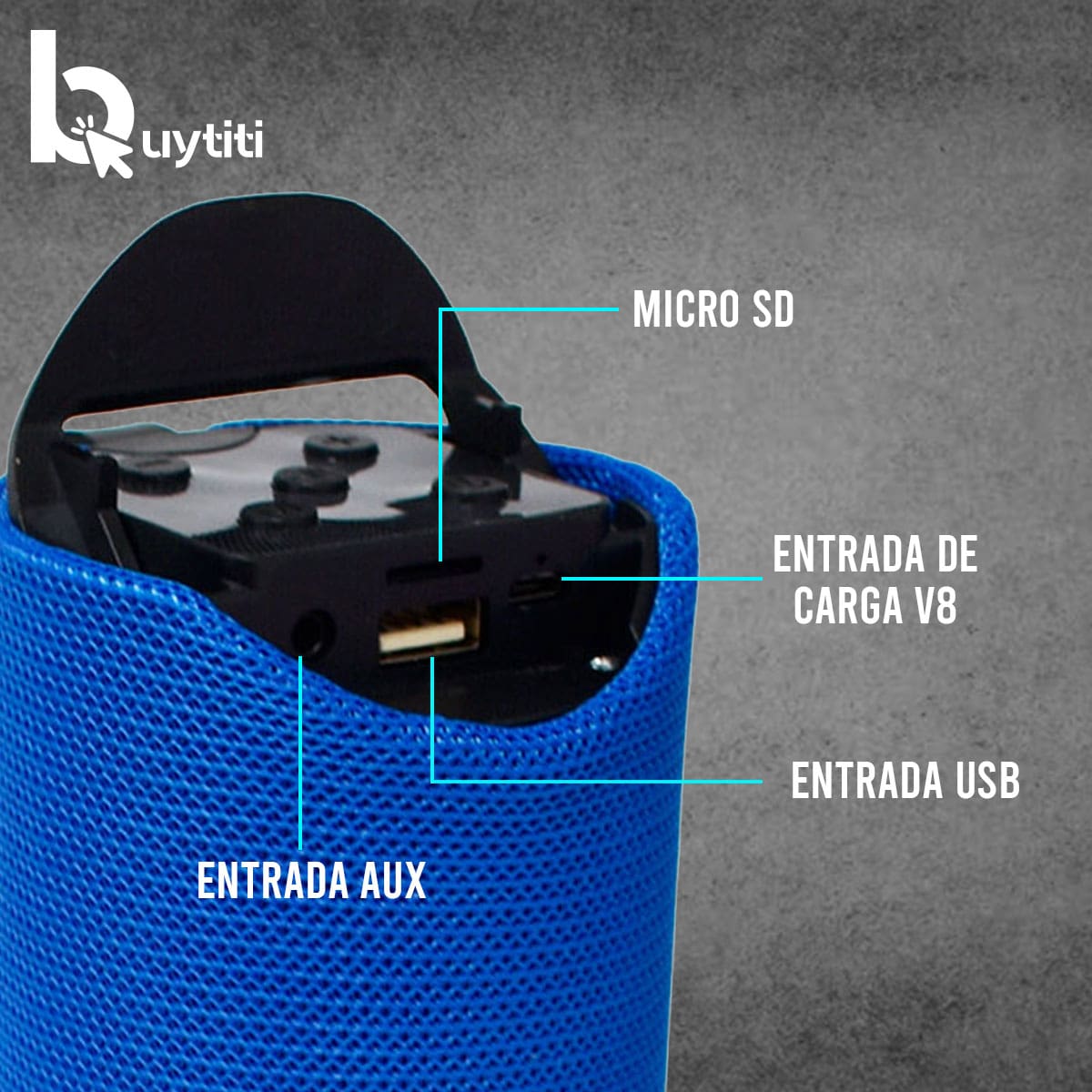 Cylinder-Shaped Speaker With Cell Phone Holder Chrome Details USB ...