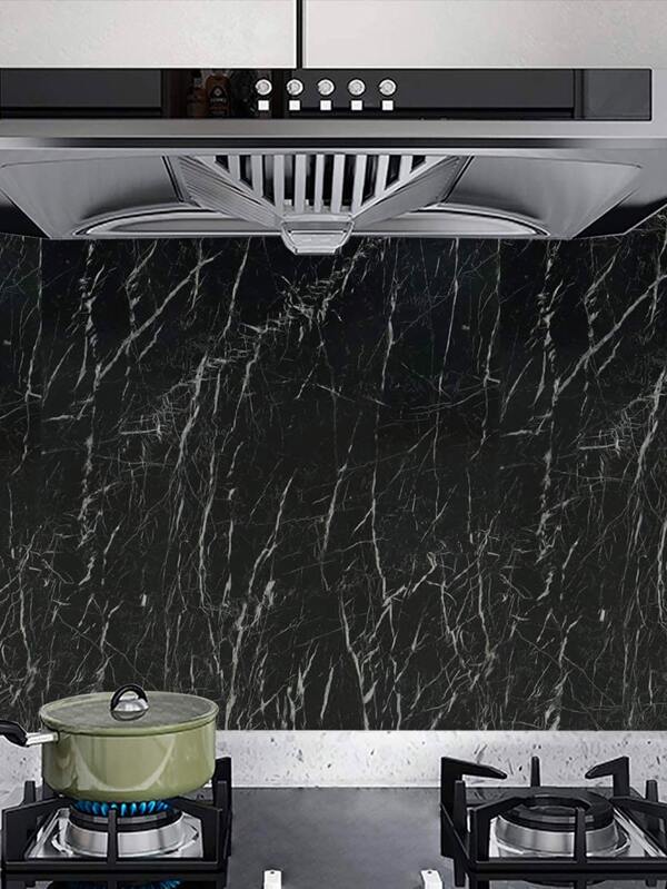 118 x 15.7 inch Black Marble Contact Paper Counter Top Covers Peel and ...