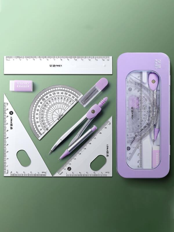 1 Set Student's Compass & Ruler Set | SHEIN USA