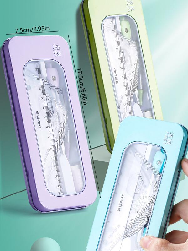 1 Set Student's Compass & Ruler Set | SHEIN USA