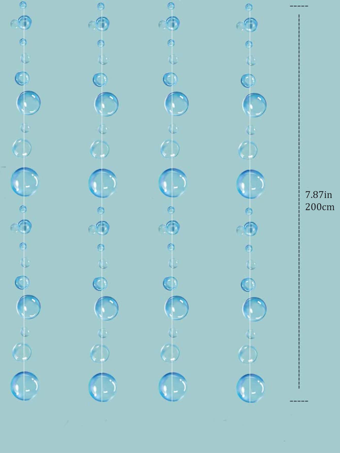 Under The Sea White Bubble Garlands For Party Decorations 2D Bubble ...