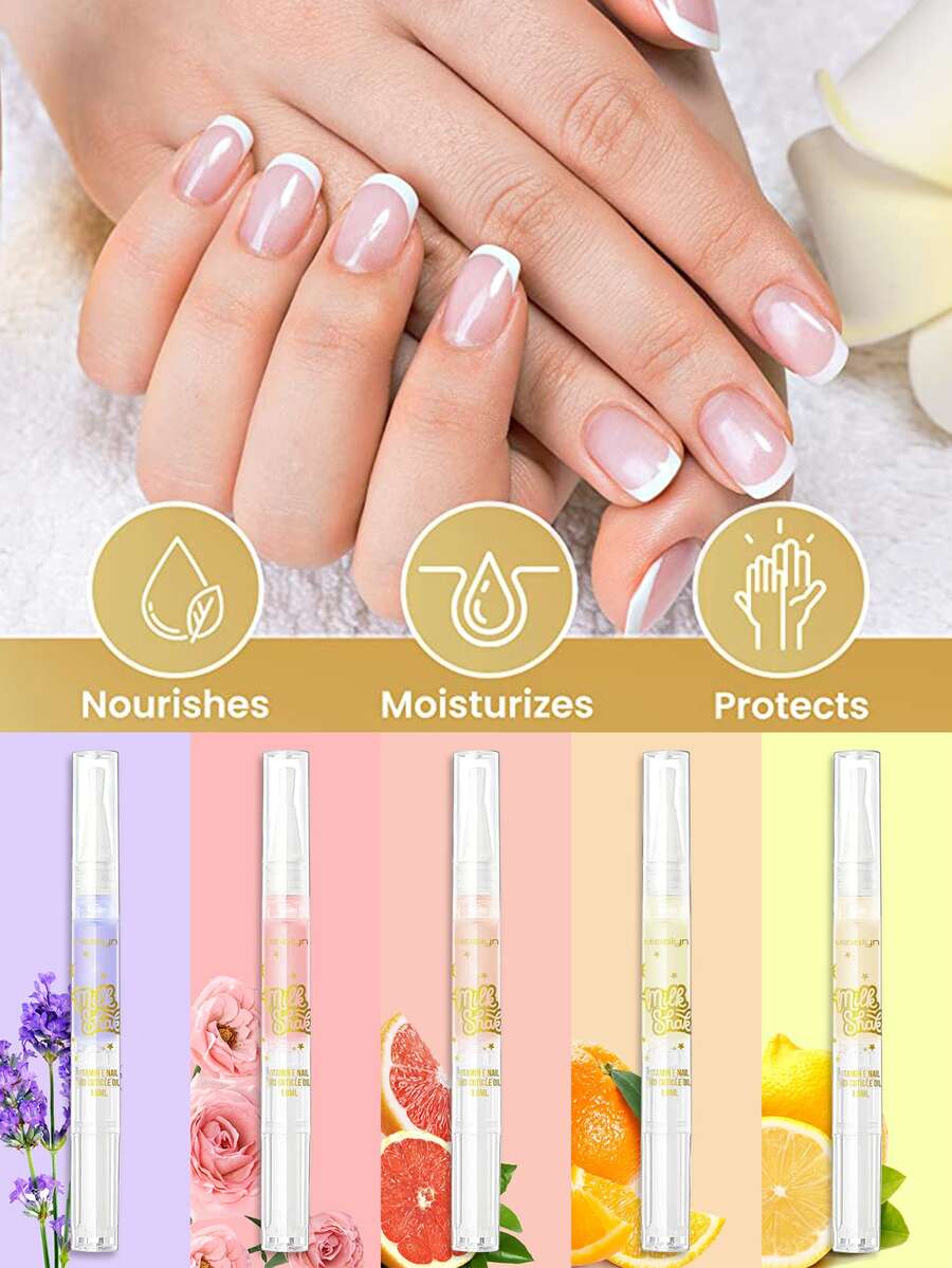 Óleo para unhas e cutículas com Vitamina E, Fortalecedor de Unhas ...