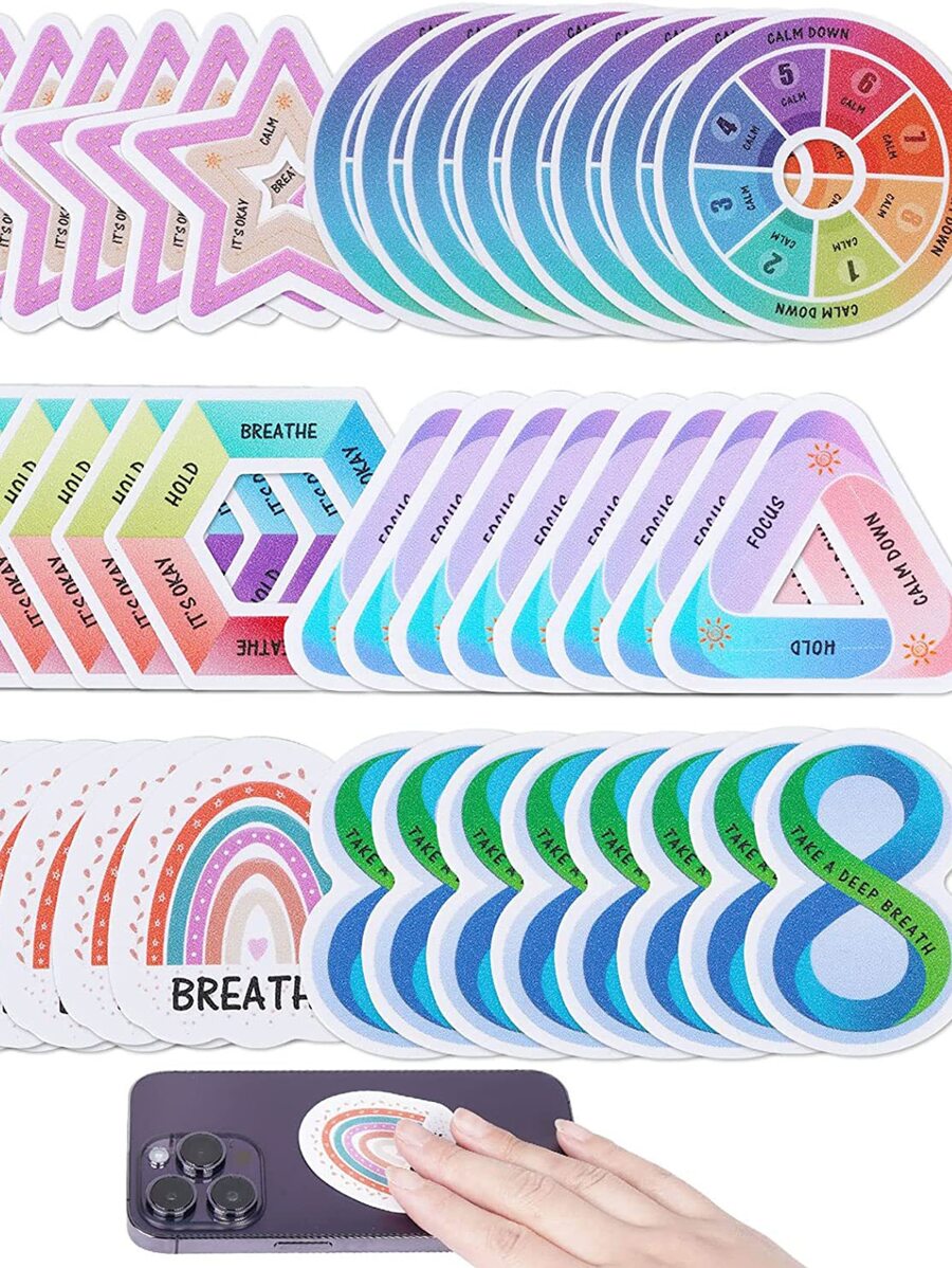 6 Pcs Pressure Reducing Stickers Sensory Items Fingertip Stickers, For ...