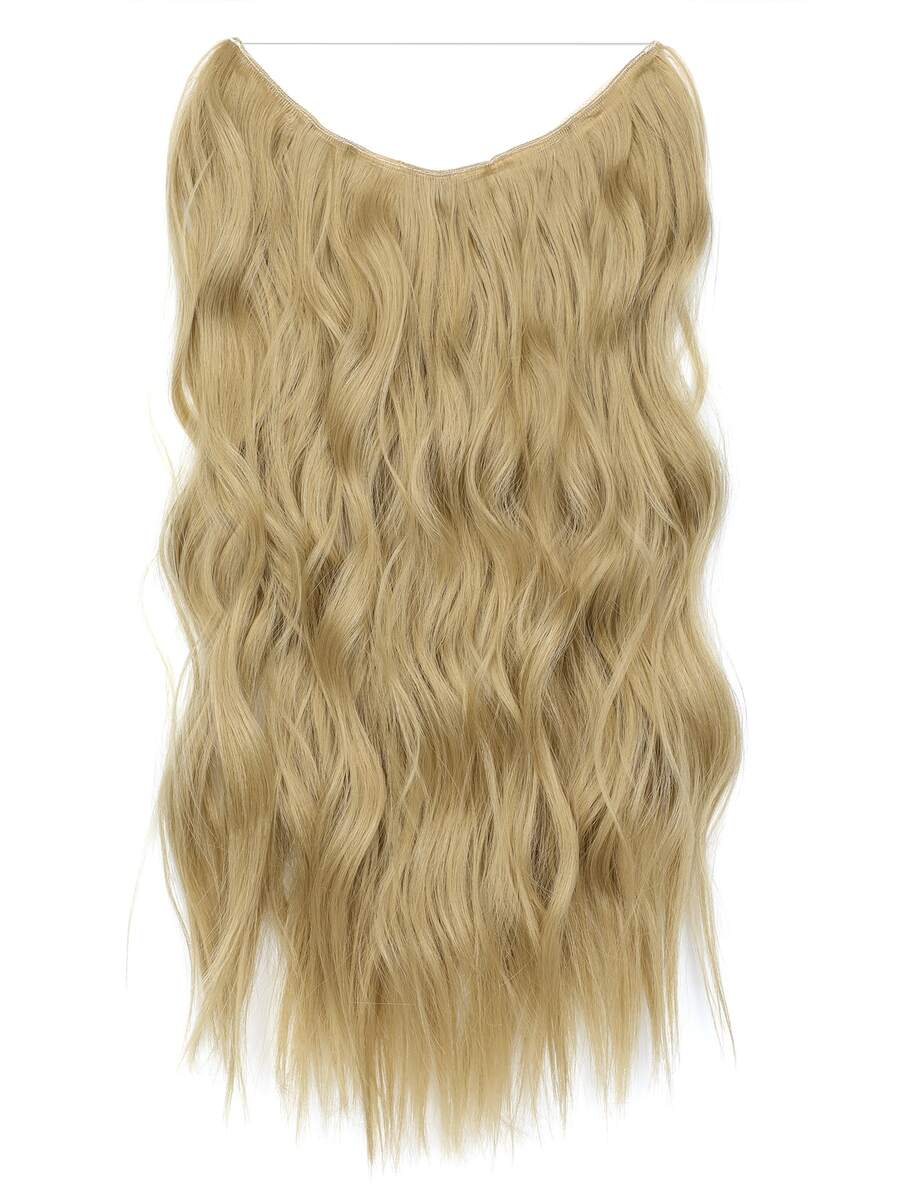 Women's Wig Fish Line Big Wavy Long Curly Hair Piece Made Of Synthetic ...