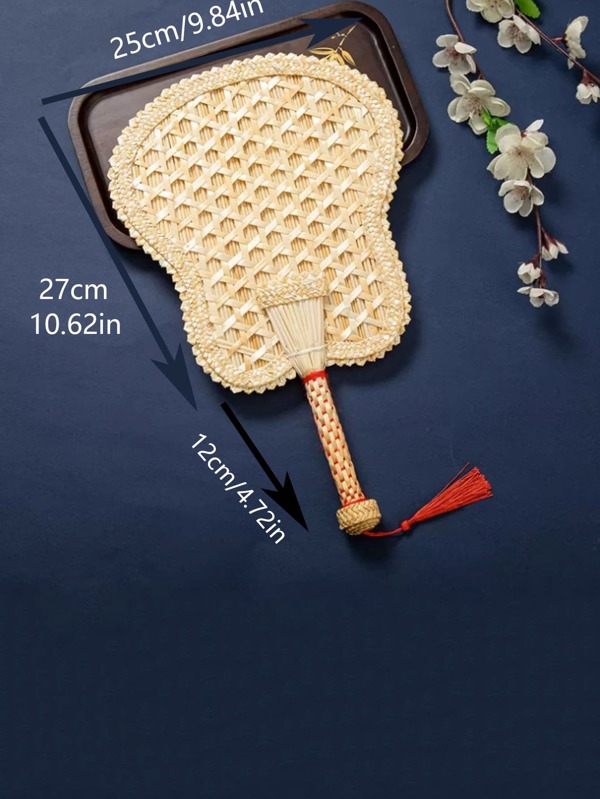1pc Portable Woven Hand Fan | SHEIN