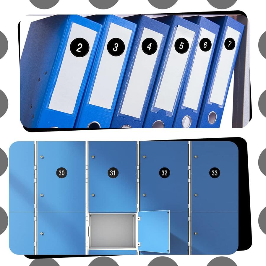 3 Sheets 1 to 50 Number Stickers Vinyl Consecutive Number Stickers 1 ...