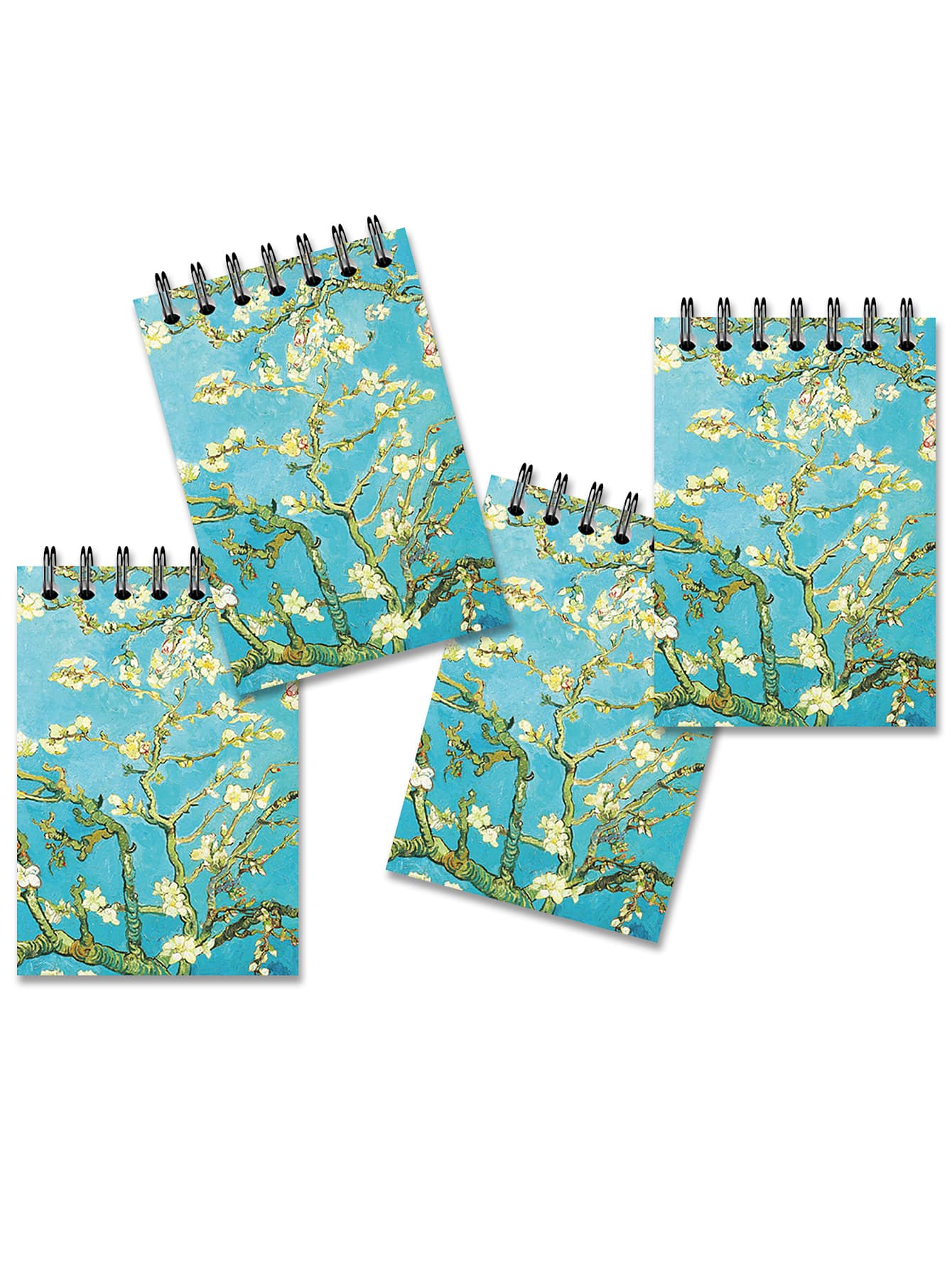 1pc A7 Horizontal Line Spiral Notebook met omslag van beroemde ...