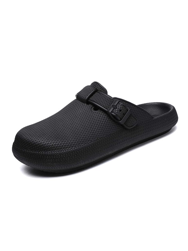 Cool Work Clogs For Men, Texture Embossed Buckle Decor EVA Clogs ...