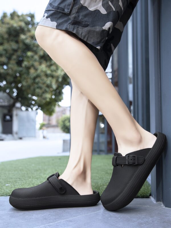 Cool Work Clogs For Men, Texture Embossed Buckle Decor EVA Clogs ...