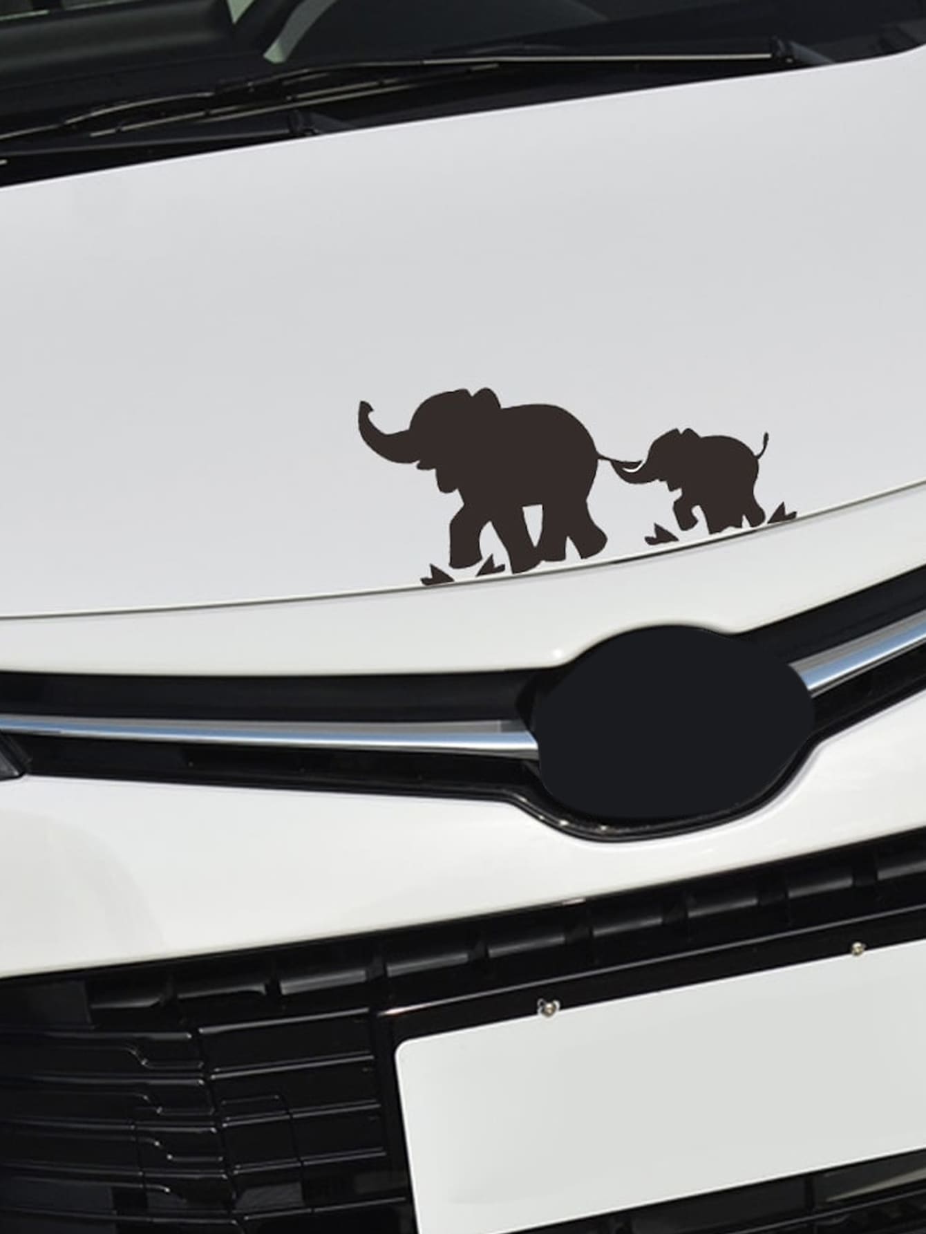 Elephant Pattern Car Sticker | SHEIN USA