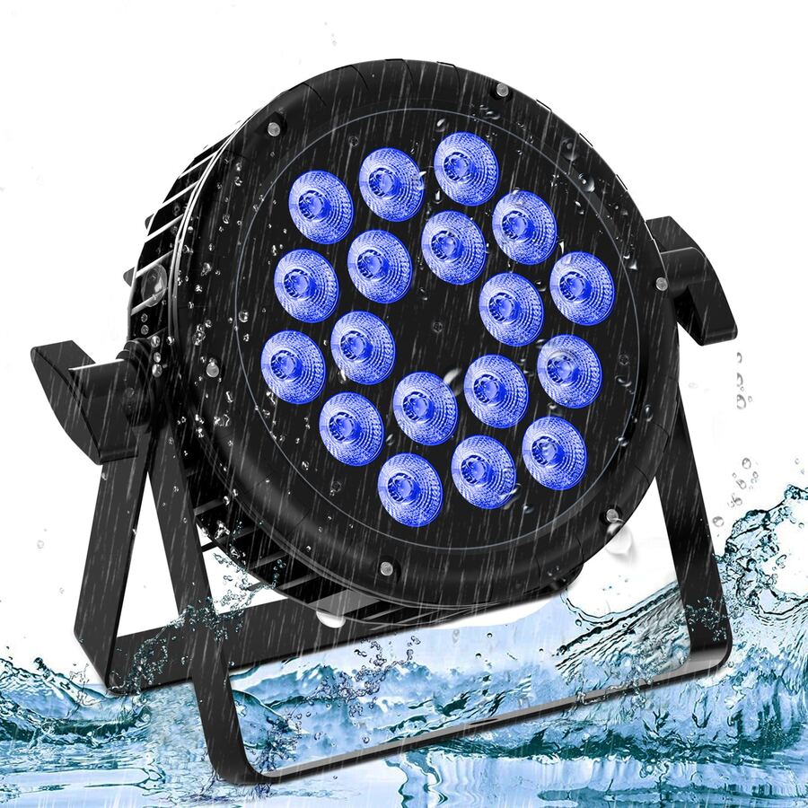 U`King IP65 Waterproof 270W 18 LED RGBW DMX PAR Stage Light Fixture ...