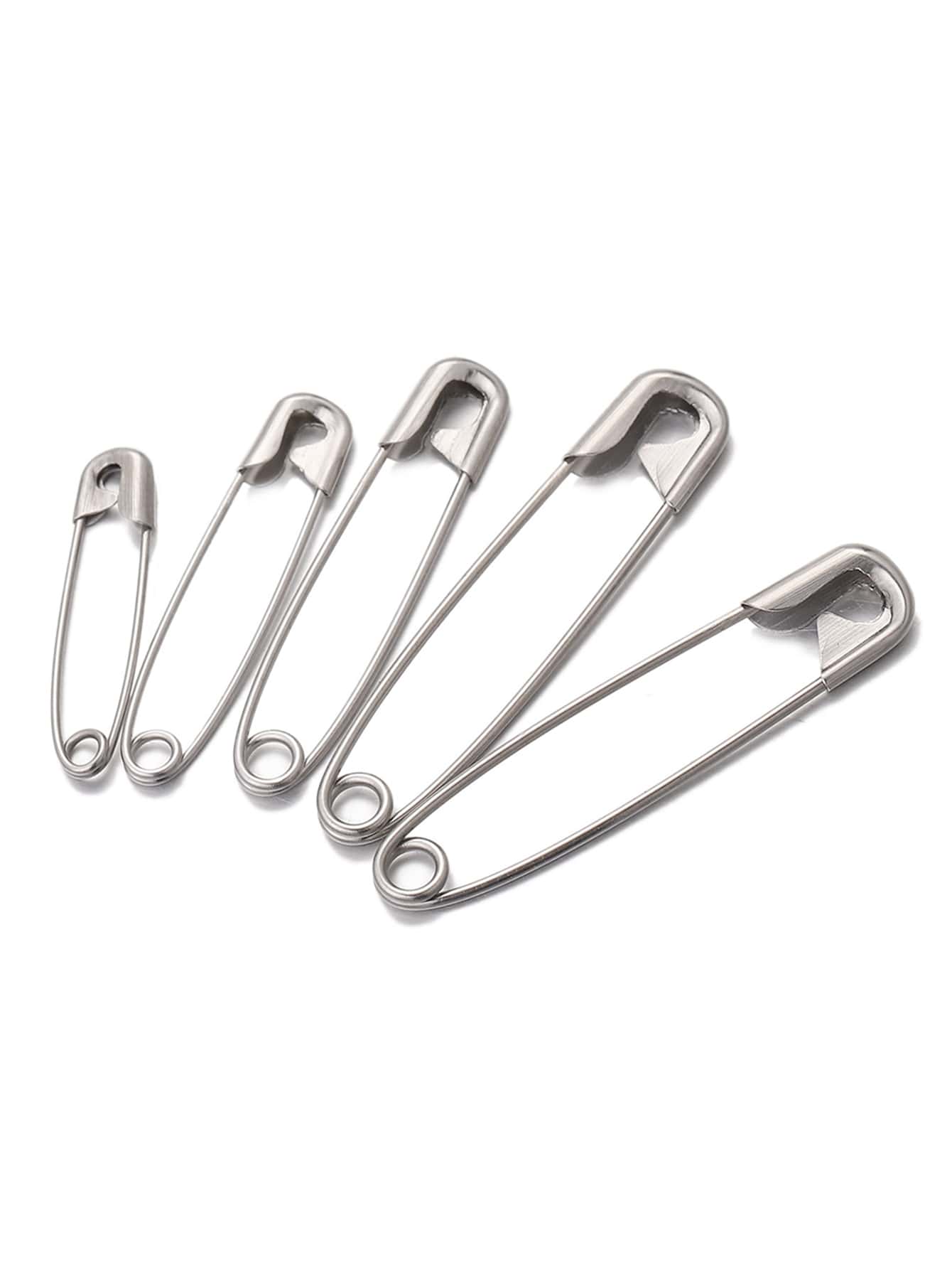 Wholesale 50pcs/batch Stainless Steel Clothes Safety Pins With Clip ...