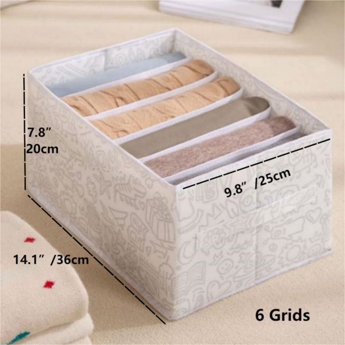 1pc Wardrobe Clothes Organizer With Support Stronger PP Board Closet ...