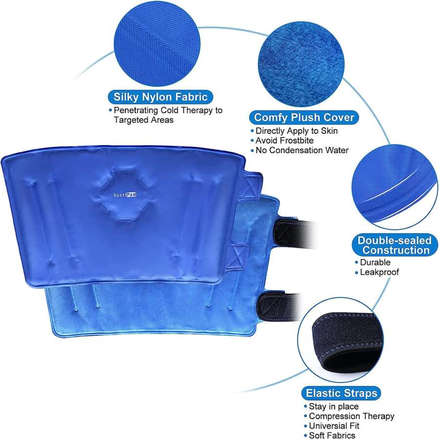 Reusable Gel Ice Pack, Physical Cooling Ice Pack, Hot And Cold, Easy To ...