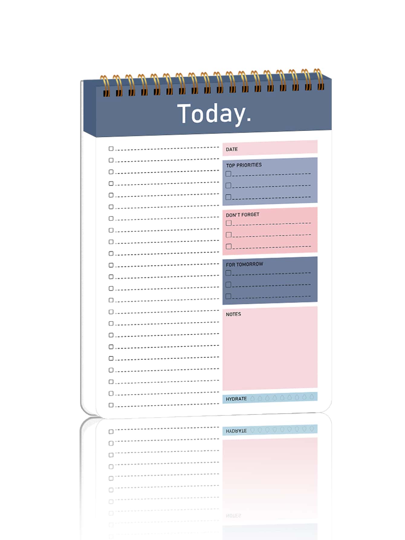 104 Pages Double-Sided 52 Sheets Lined Spiral Journal Notebook, Daily ...