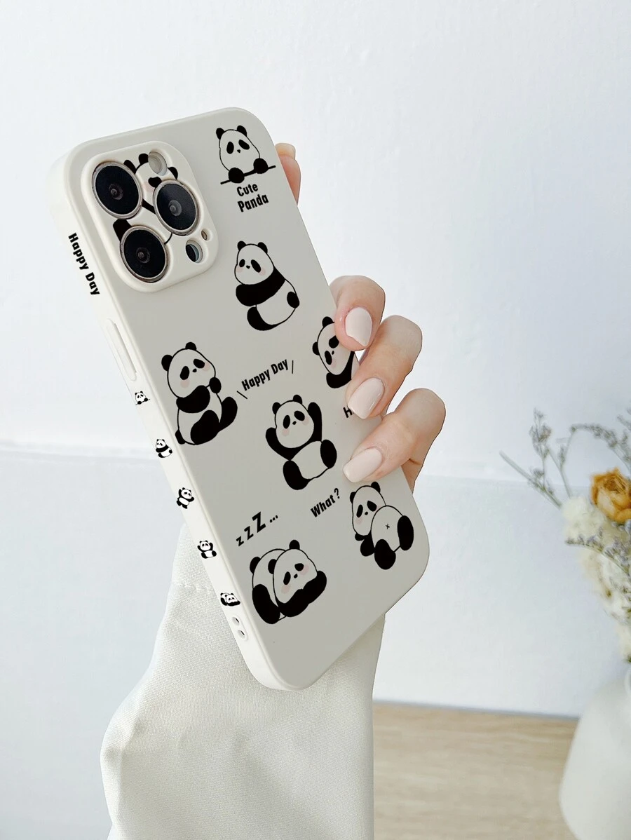 Apple Cute Cartoon Panda Phone Case | SHEIN USA
