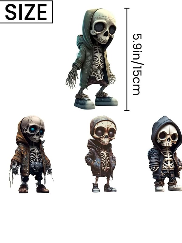 1pc skeleton figurines Cool Skeleton Figurines, New Resin Crafts Cute ...