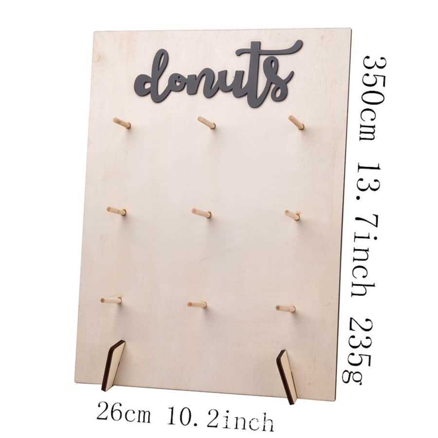 1pc Donut Wall display Donut rack Party Wooden donut rack Donut party ...