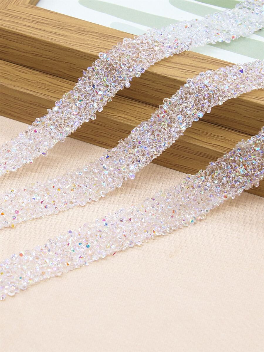 1pc Self-adhesive Resin Rhinestone Strip Clothing Accessories DIY ...
