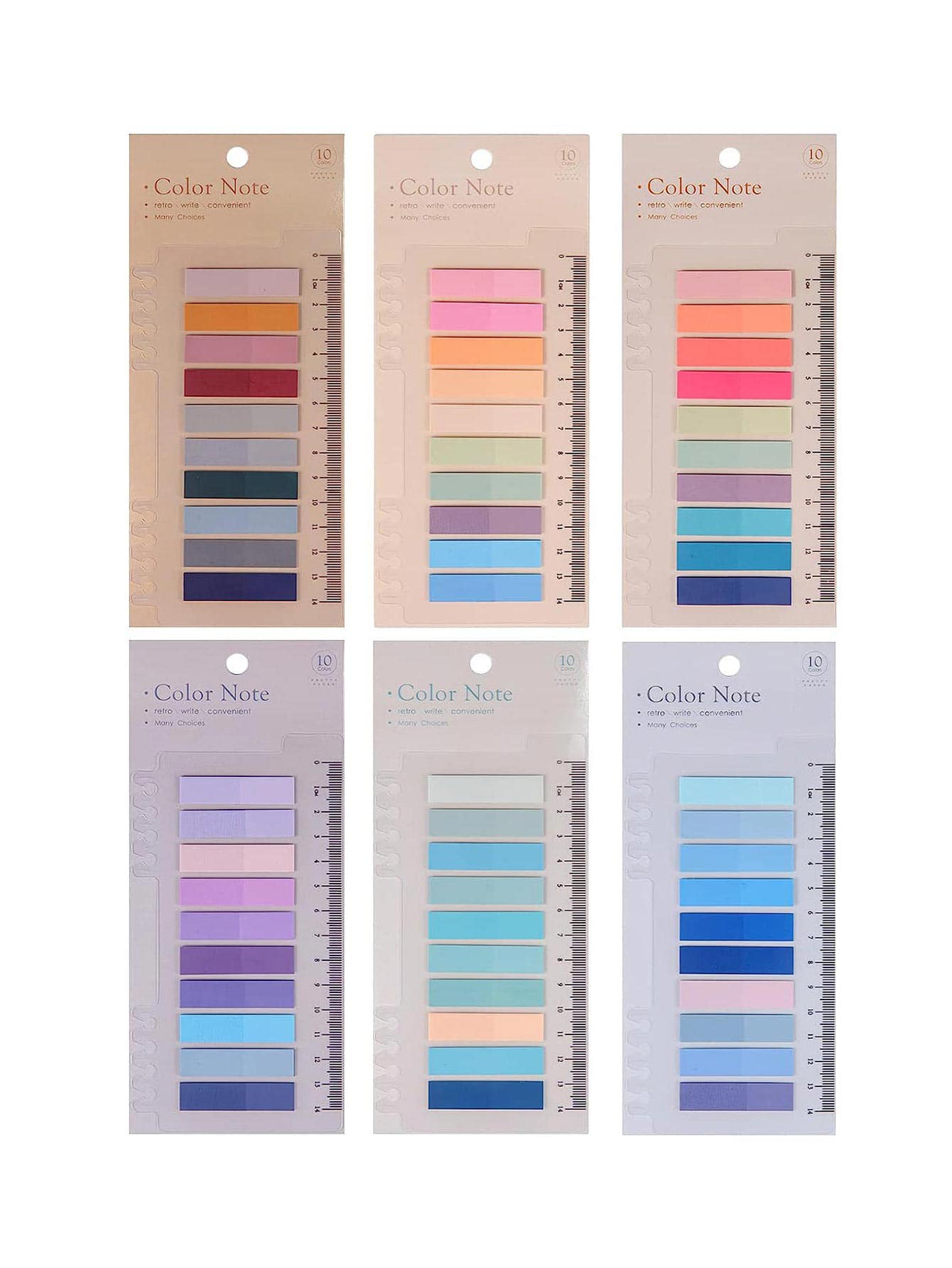 6 Sets Mixed Color Index Tabs | SHEIN USA