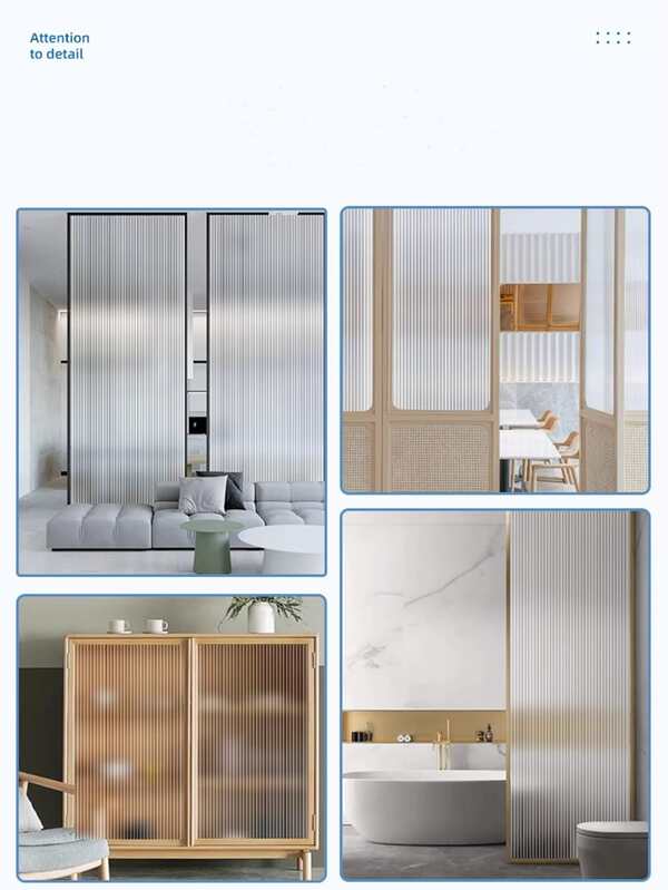Frosted Glass Window Film, Transparent & Opaque, For Bathroom, Toilet ...