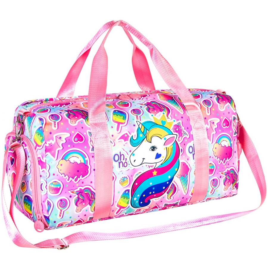 Kids Duffle Gym Bag Travel With Shoe Compartments Sports Teens ...