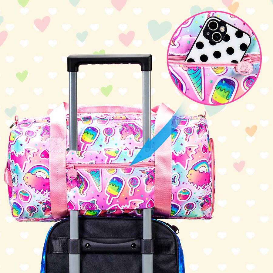 Kids Duffle Gym Bag Travel With Shoe Compartments Sports Teens ...