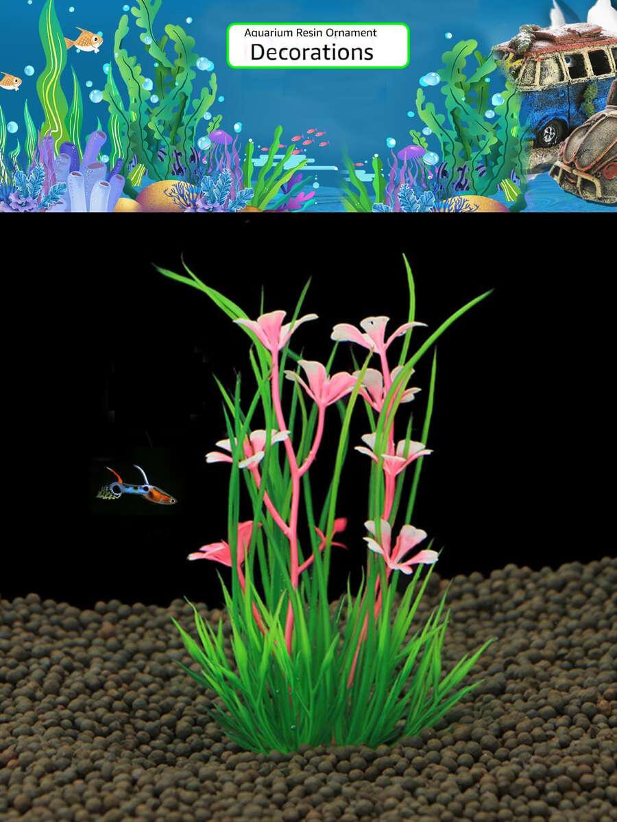 Artificial Seaweed Water Plants for Aquarium, Plastic Fish Tank Plant ...