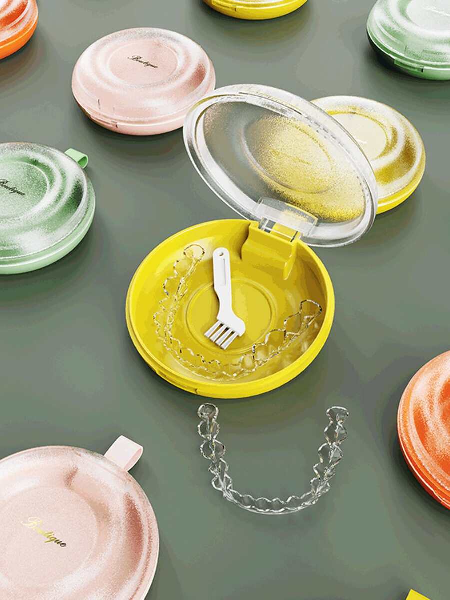 Plastic Tooth Braces Storage Box, Portable Tooth Braces Holder For ...