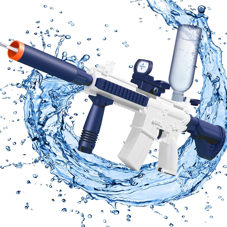 Electric Water Gun, Ages 4-12, Automatic Water Gun, Up To 32 Feet ...