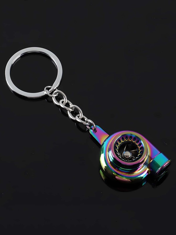 Turbocharger Engine Shaped Keychain Waist Hanging Key Ring With Chain ...