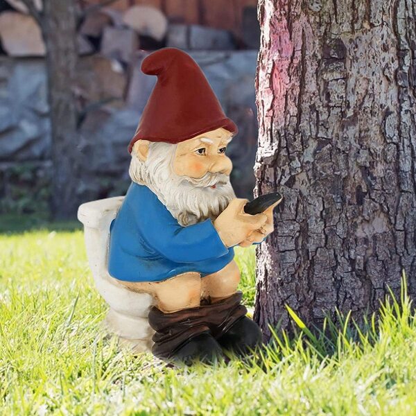 Garden Gonk Statue, Resin Naughty Dwarf Funny Garden Doll Statue, Funny ...